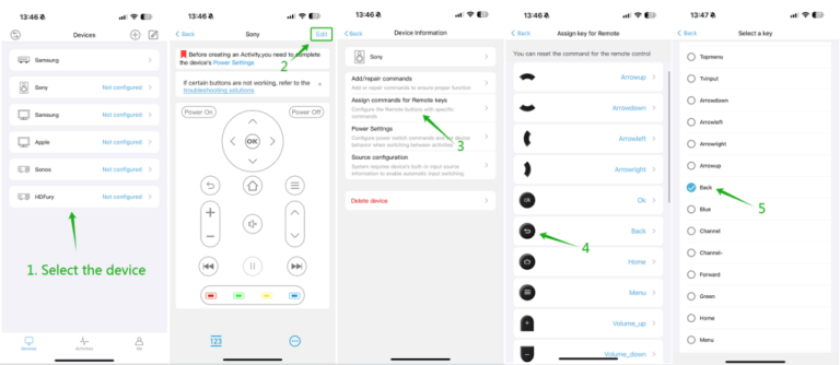 Some of the commands are not working after adding my device - Sofabaton Universal Remote